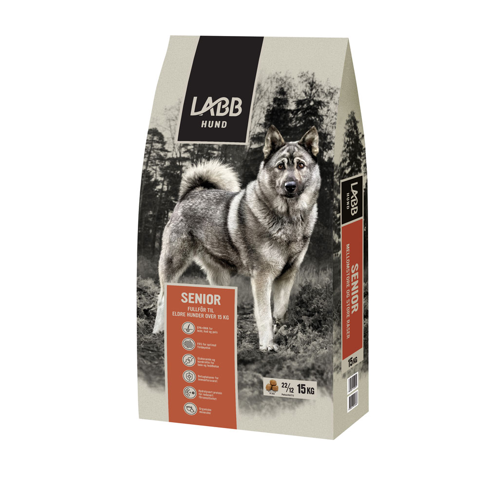 Labb Senior mellom/stor 15KG - Labb.no