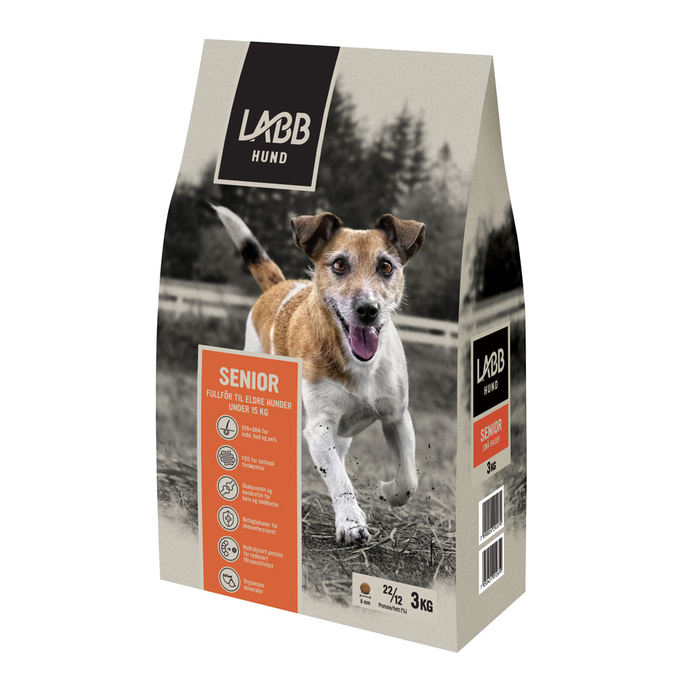 Labb Senior små raser 3KG - Labb.no
