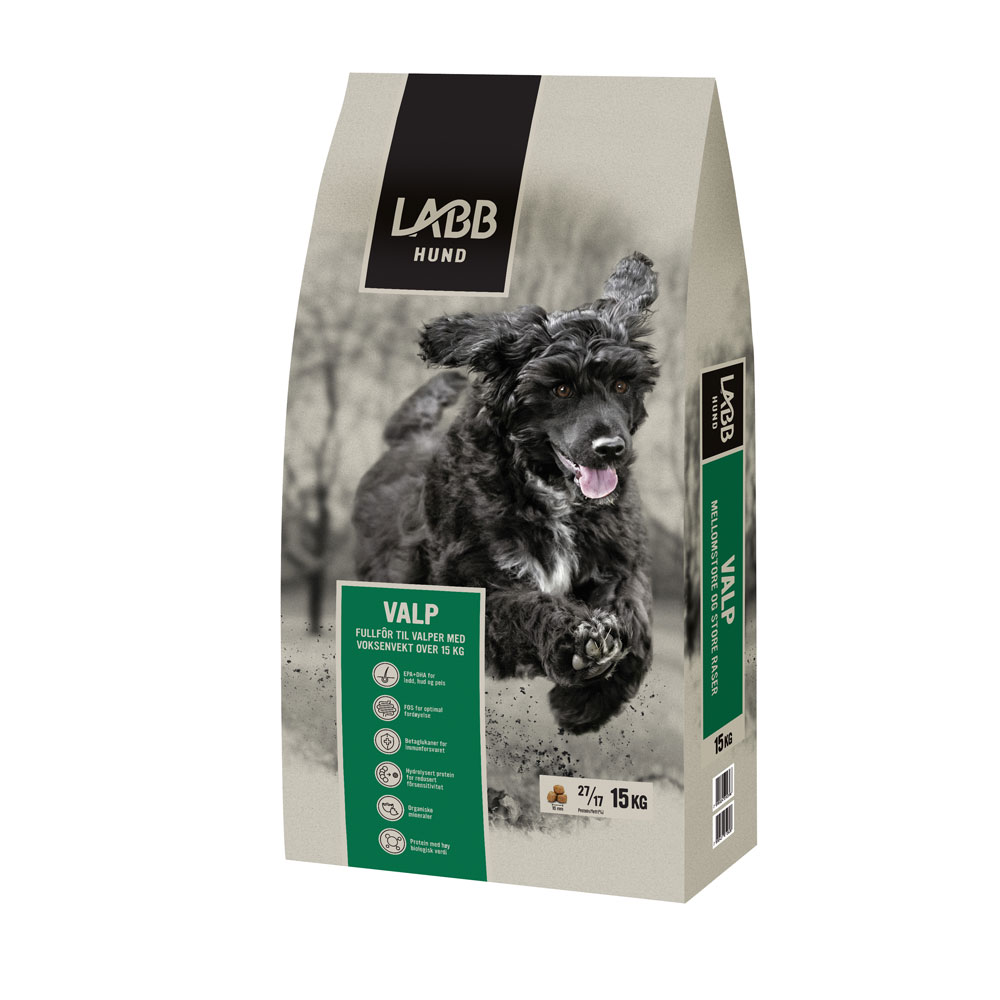 Labb Valp mellom/stor 15KG - Labb.no